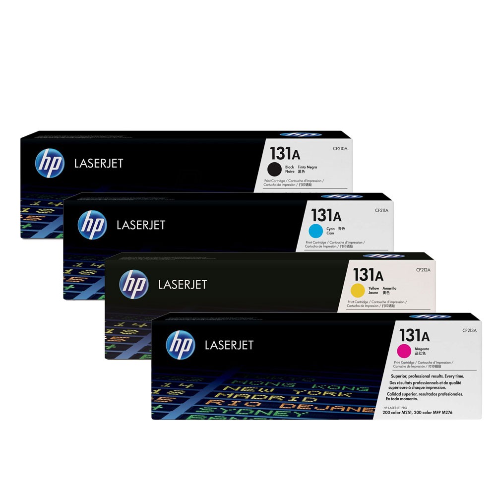 Hp 131A Pack 4 - Pack 4 toners laser HP 131A noir et couleurs origine