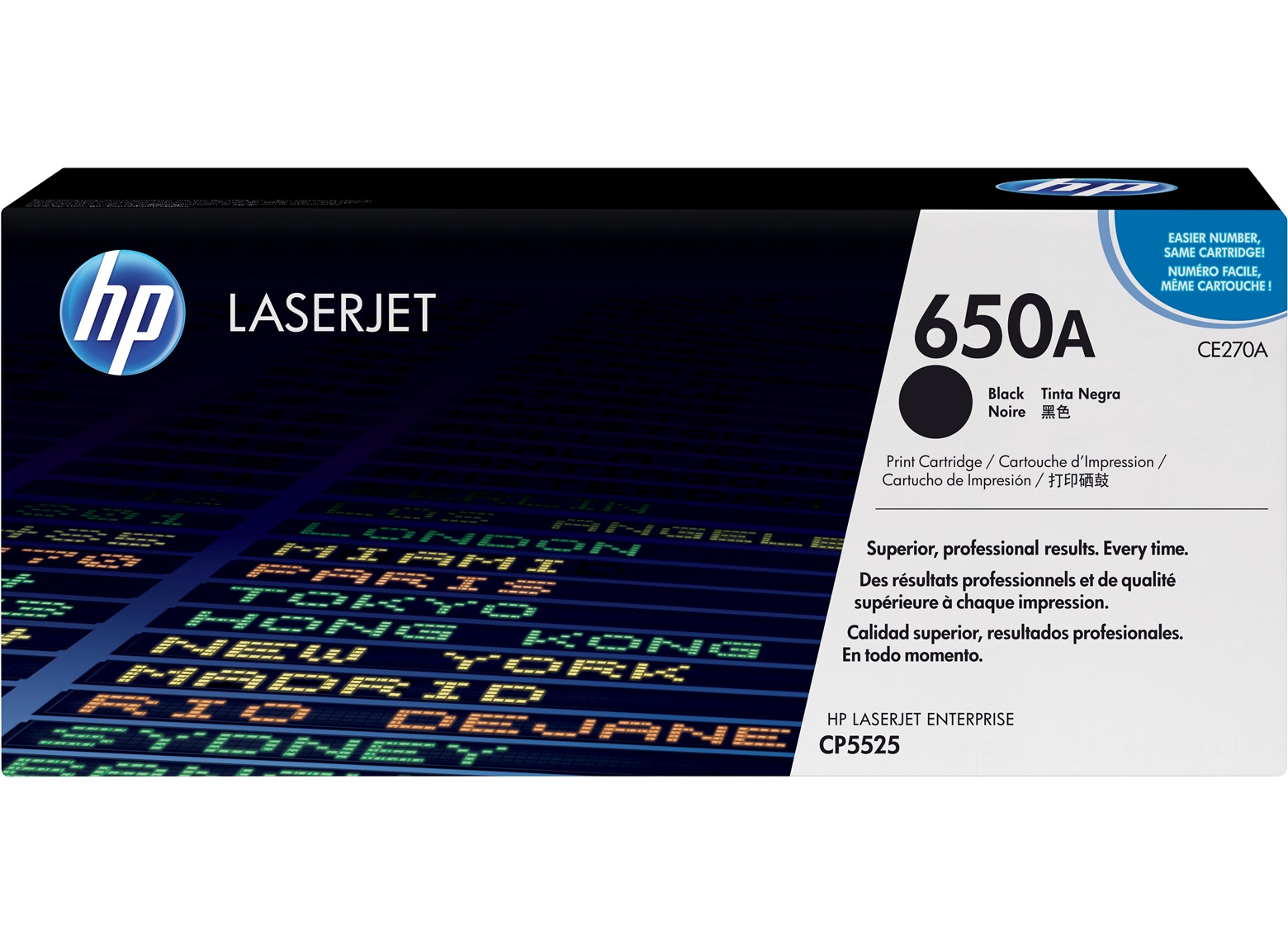 Hp CE270A - Toner laser noir HP 650A origine