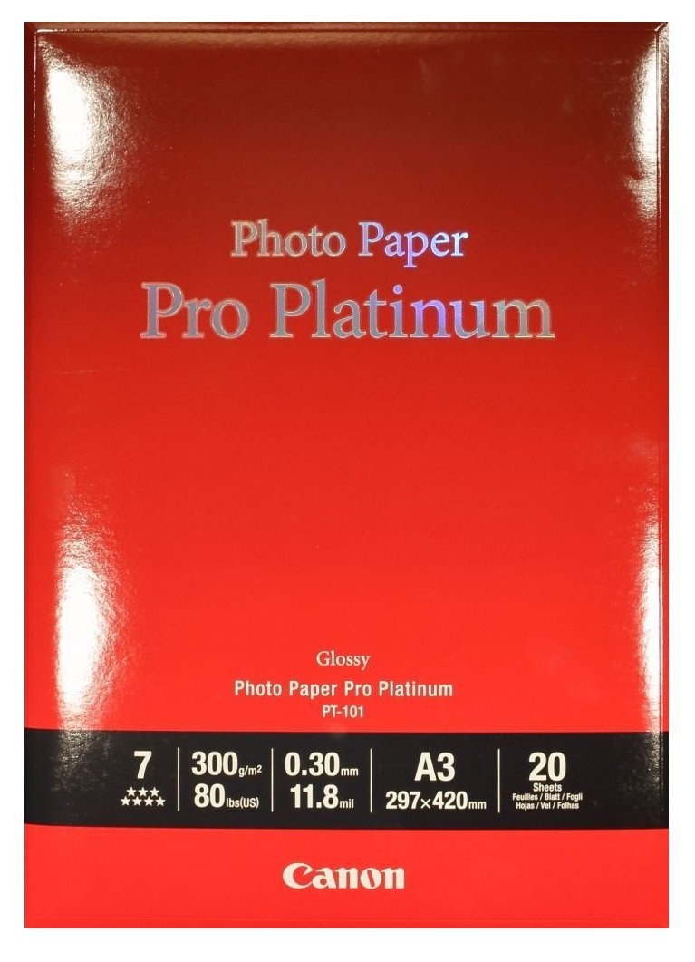 Canon PT-101 A3 - Papier photo PT101 A3 300gr. 2768B017 - Photo Paper ...