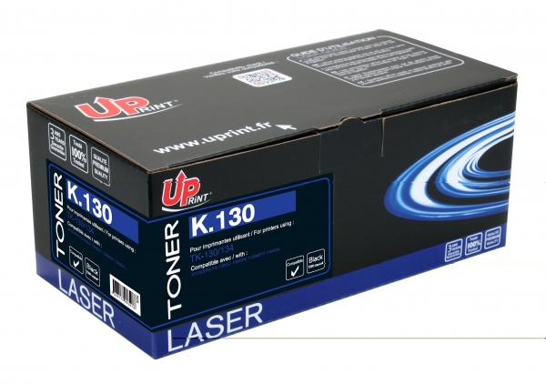 Kyocera TK-130 - Toner laser noir compatible kyocera TK130 0T2HS0EU ...